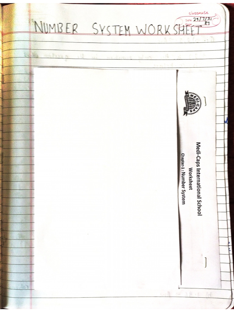 Number System Worksheet | PDF