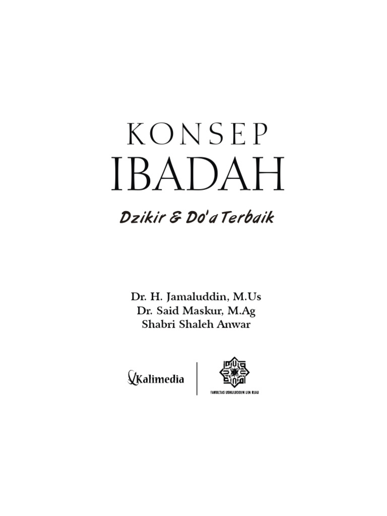 Konsep Ibadah | PDF | Agama & Spiritualitas