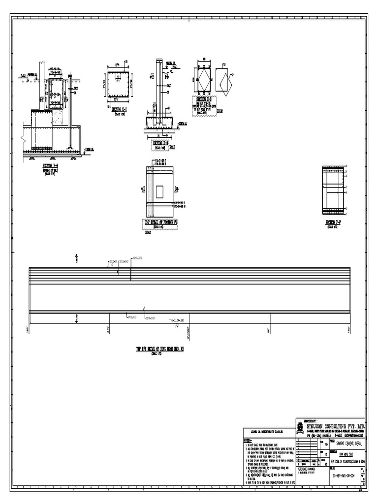 Sc-Nep-Rms-Cw-004 Rev-A Ga & RF Detail of Foundation Plan | PDF