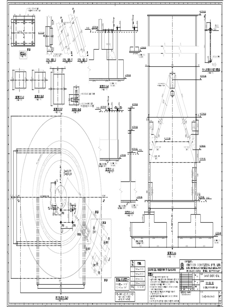 Sc-Nep-Rms-Cw-001 To 11 Rev-A Ga & RF Detail of Foundation Plan. | PDF