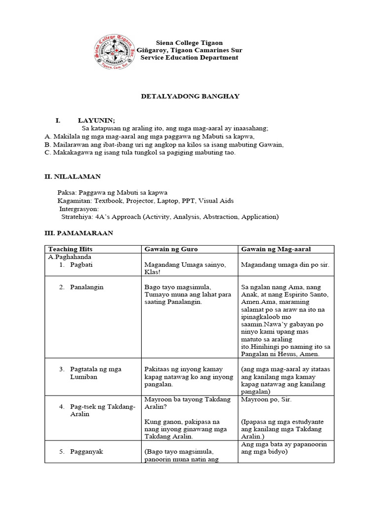 Lesson Plan Wendell | PDF