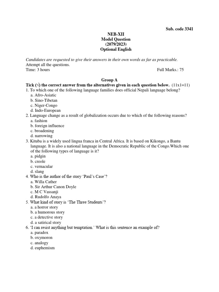 Opt. English | PDF | Reason | Linguistics