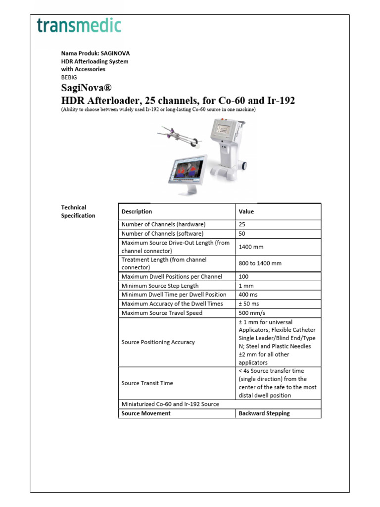 SagiNova - Brachytherapy | PDF