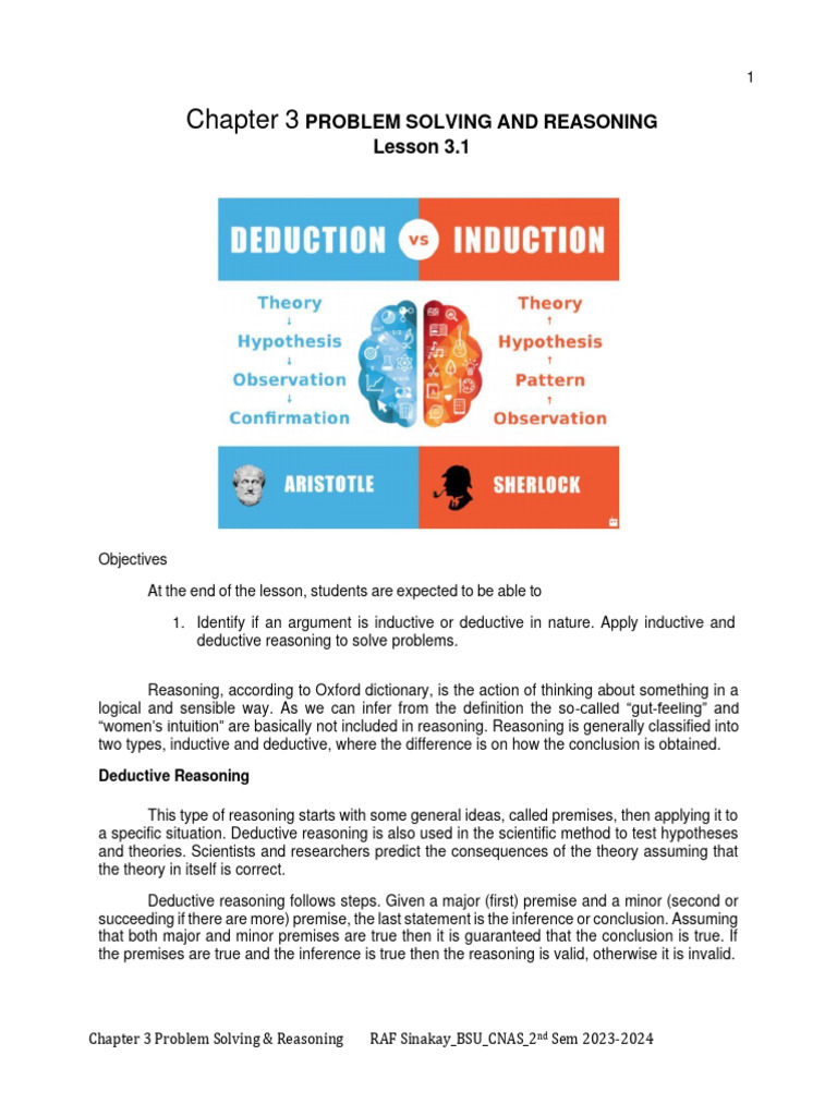 Chapter-3.MMW-edited | PDF | Deductive Reasoning | Inductive Reasoning