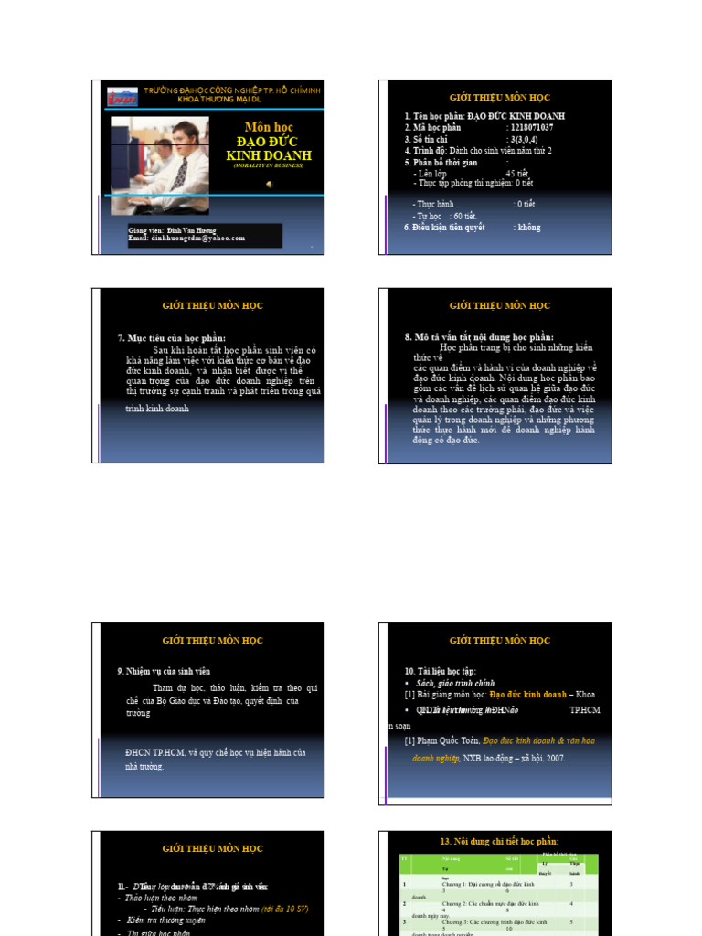 Gioi Thieu Mon Hoc | PDF