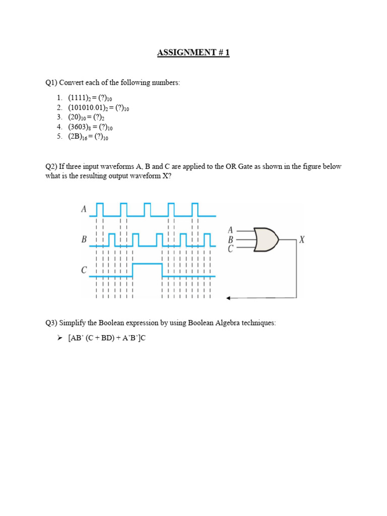 Dld Assignment 1 Pdf