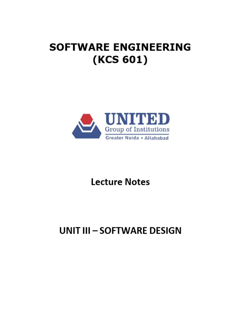 Software Engineering Unit-3_1 | PDF | Algorithms | System