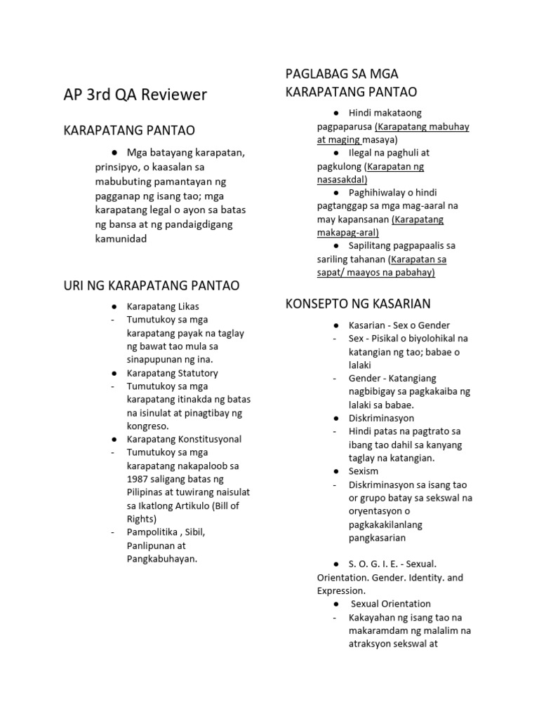 Ap 3RD Qa Reviewers | PDF