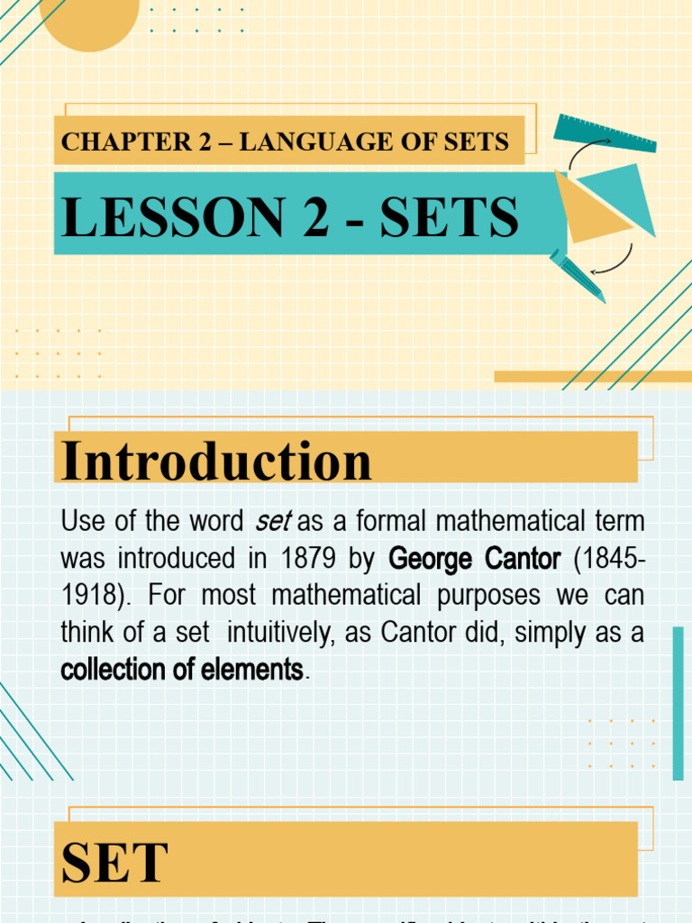 C2_L2-SETS | PDF | Set (Mathematics) | Empty Set