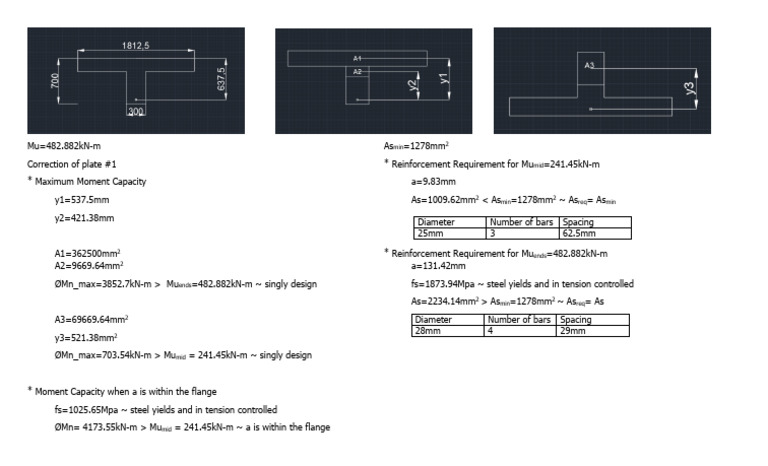 t beam design | PDF