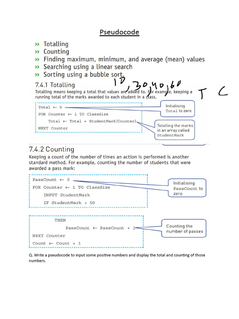 Pseudocode Pdf Integer Computer Science Algorithms And Data
