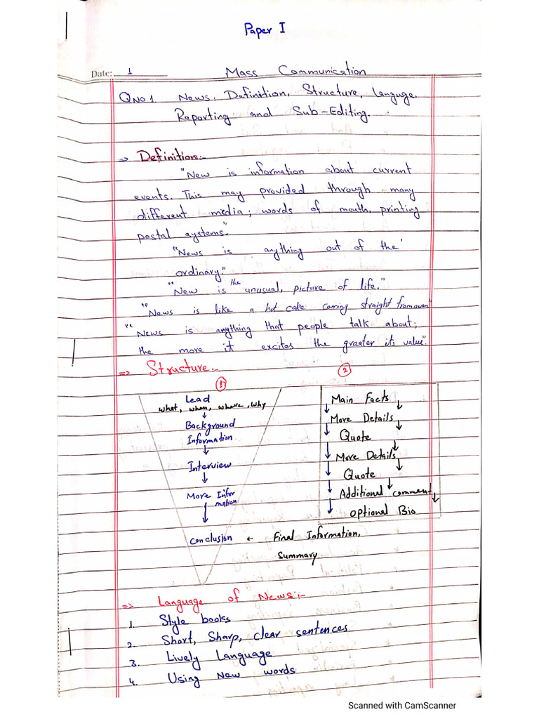 Mass Communication Paper 1 | PDF
