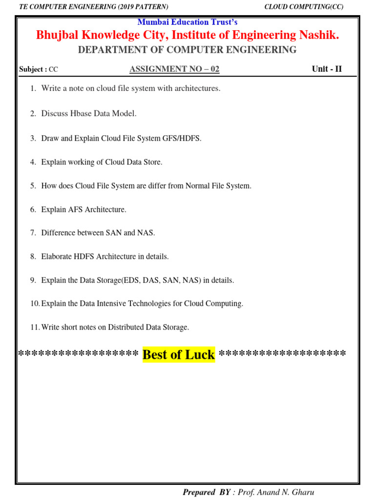 CC Assignment No 02 | PDF