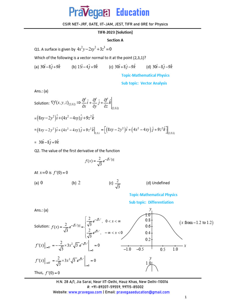 TIFR 2023 - Question With Solution | PDF | Polarization (Waves ... TIFR 2023 - Question With Solution | PDF | Polarization (Waves ...