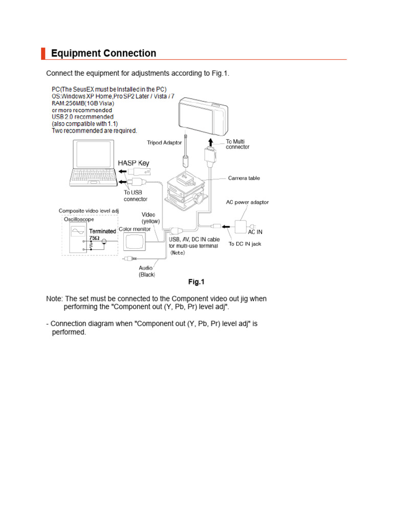 Equipment Connection | PDF