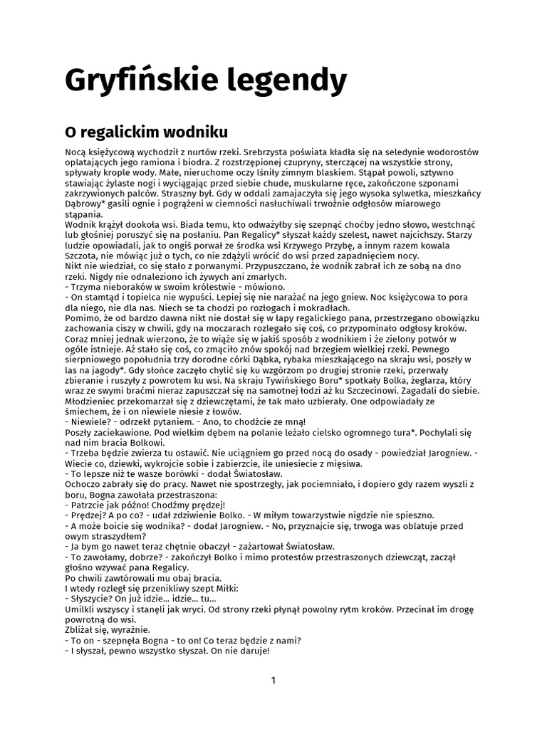 Gryfinskie Legendy | PDF