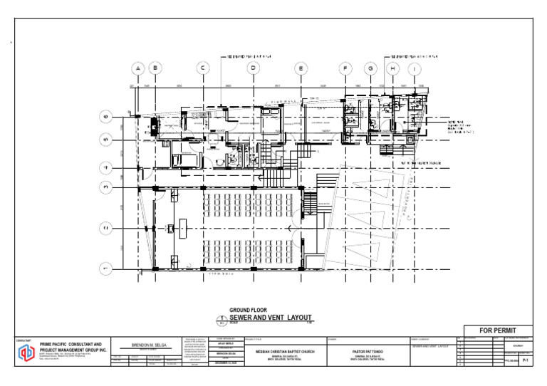 Sewer and Vent Layout for Church | PDF | Room | Home
