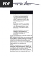 Banquet Sop | PDF | Tableware | Buffet