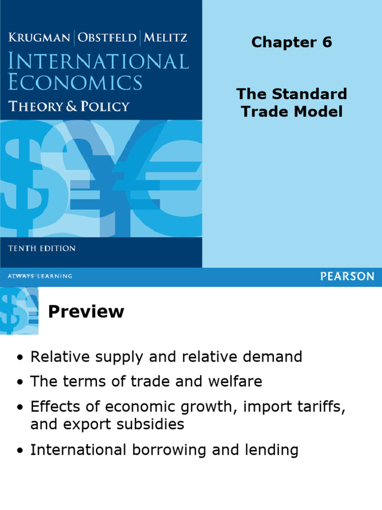 Lecture - Standart Trade Model | PDF | Subsidy | Tariff