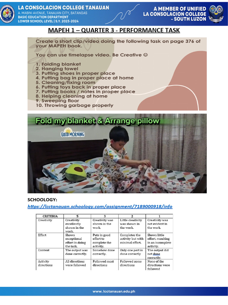 Quarter 3 Performance Tasks Links | PDF