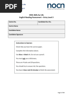 ESOL Level 1 Writing Sample Exam | PDF | English As A Second Or Foreign ...