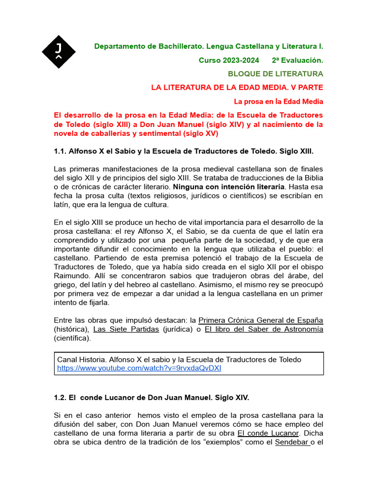 5 El Nacimiento de La Prosa en La Edad Media 5 Parte | Descargar gratis PDF | Traducciones | Prosa