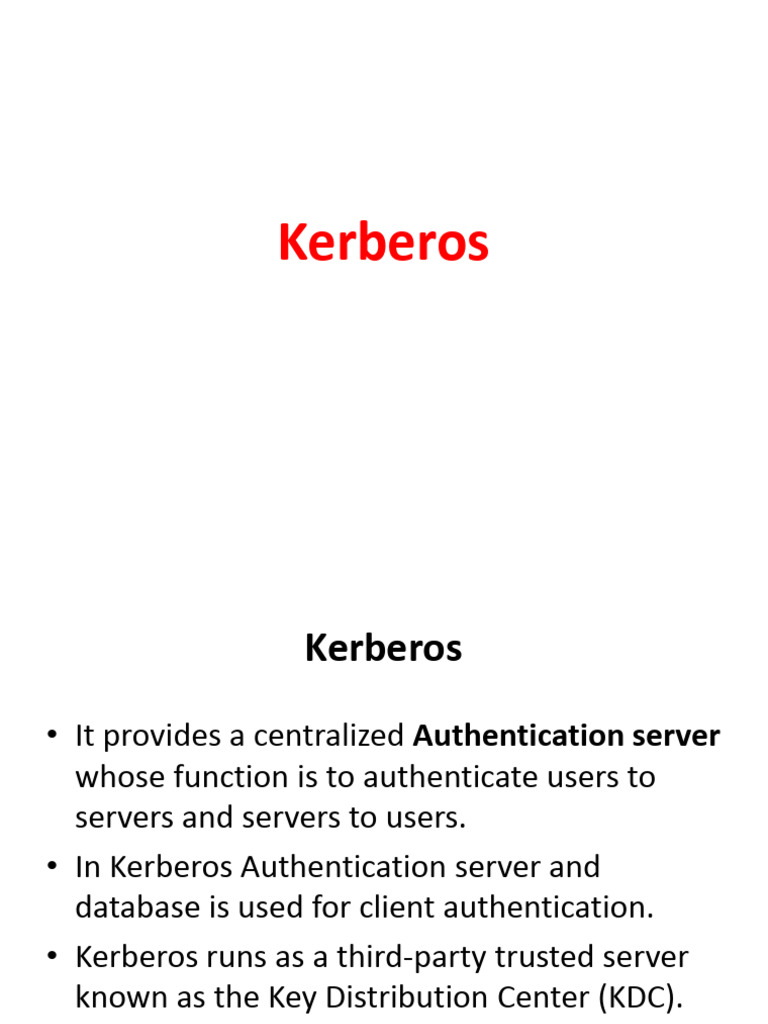 Understanding Kerberos Authentication System | PDF