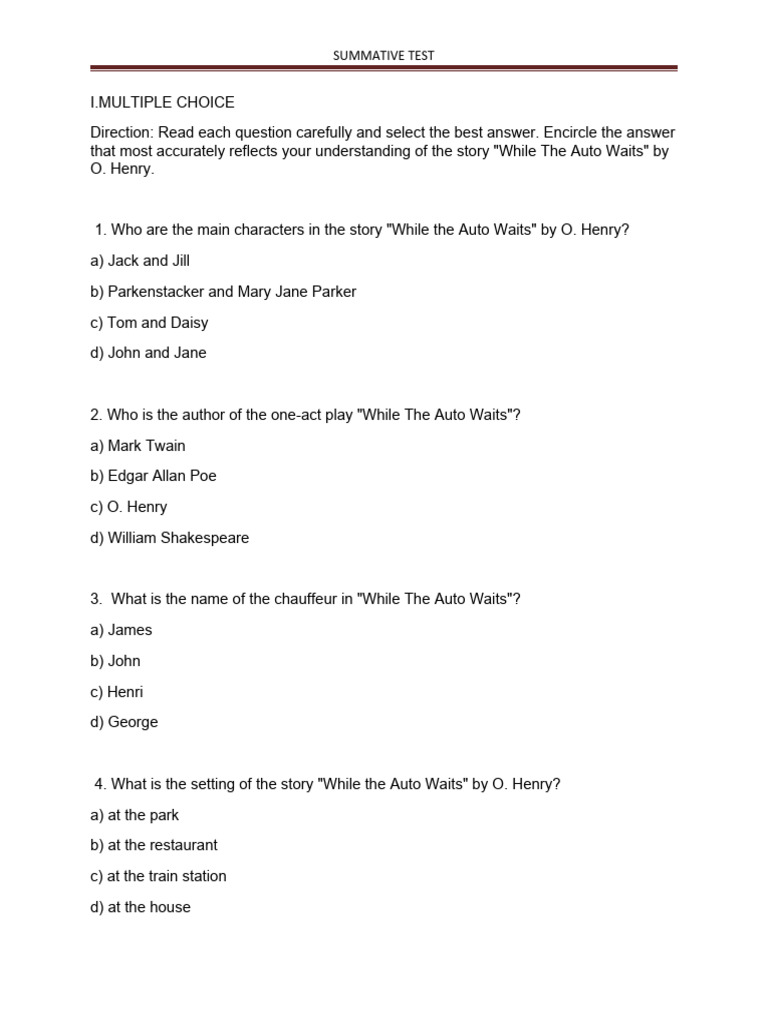 Summative Test 3RD Quarter | PDF