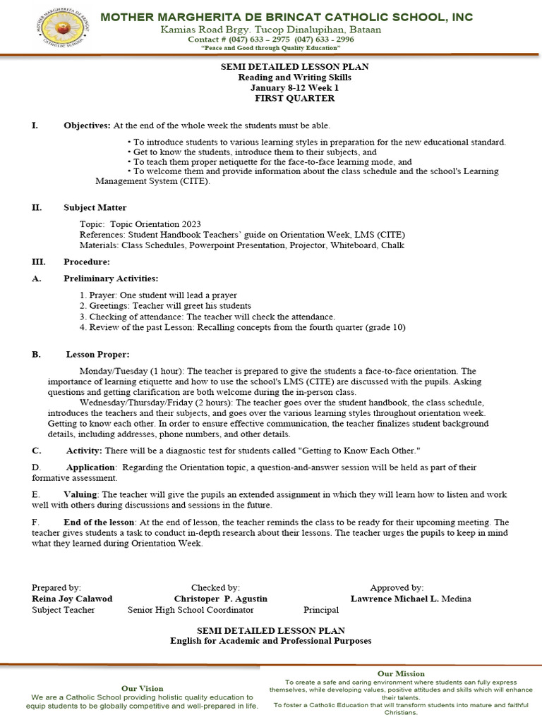 Efapp Semi Detailed LP Genevieve | PDF | Teachers | Lesson Plan