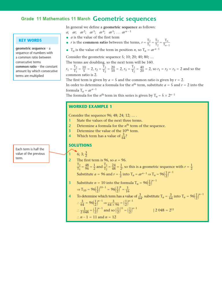 Gr 11 Maths Geo Seq 11 March 2024 | PDF | Mathematics | Elementary ...