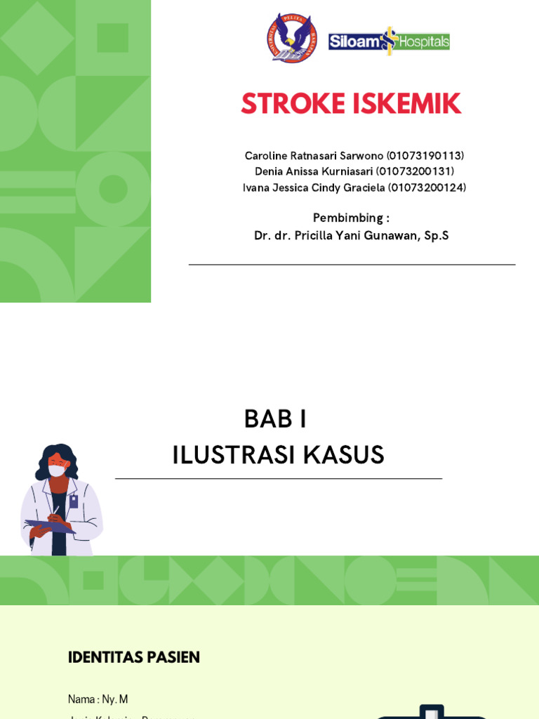 Presentasi Kasus Stroke Iskemik (Kelompok A) | PDF | Sains & Matematika