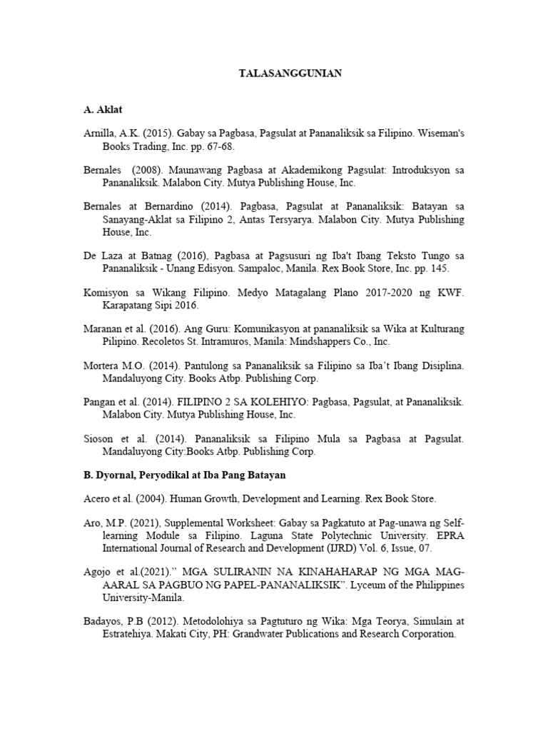 TALASANGGUNIAN | PDF