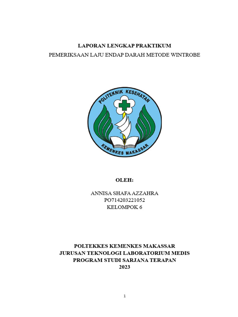 Pemeriksaan Wintrobe | PDF | Kesehatan Holistik | Sains & Matematika