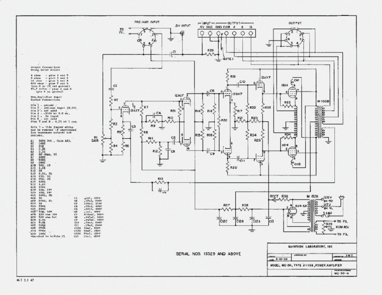 McIntosh MC30 Schematic Common Model | PDF McIntosh MC30 Schematic Common Model | PDF