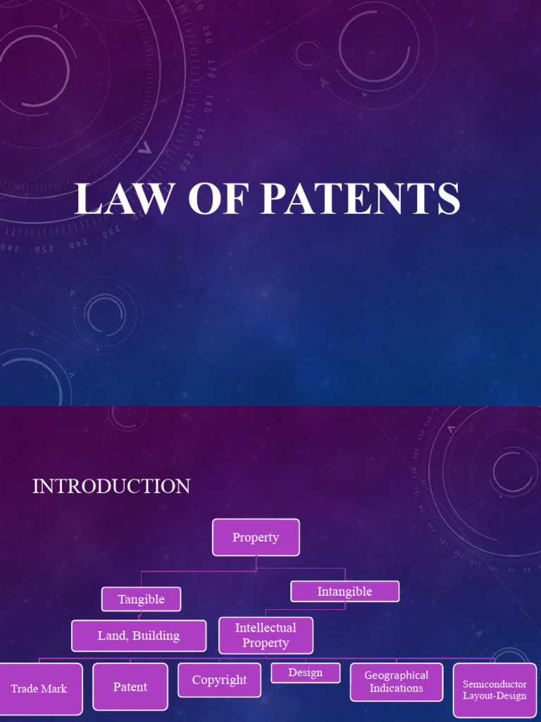 Patents - Class - 1 | PDF | Patent | Intellectual Property