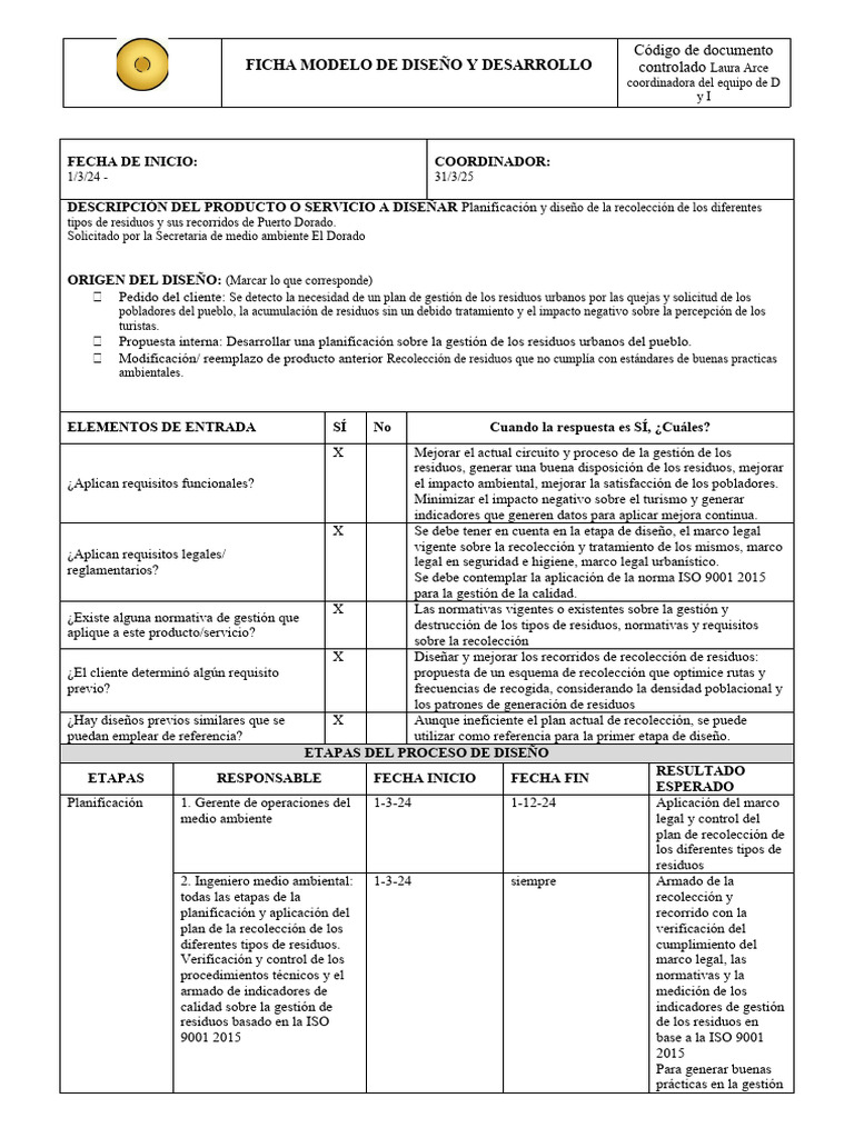 Modelo Ficha Diseño Corregida | PDF | Residuos | Diseño