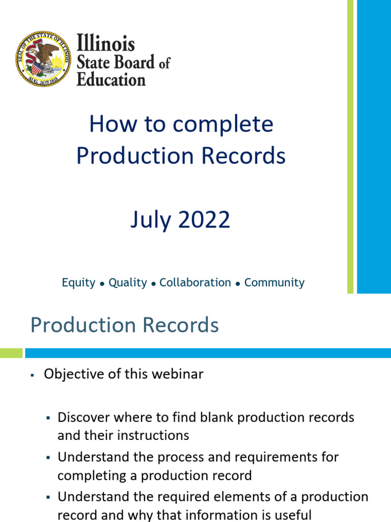 Production Records | PDF | Menu