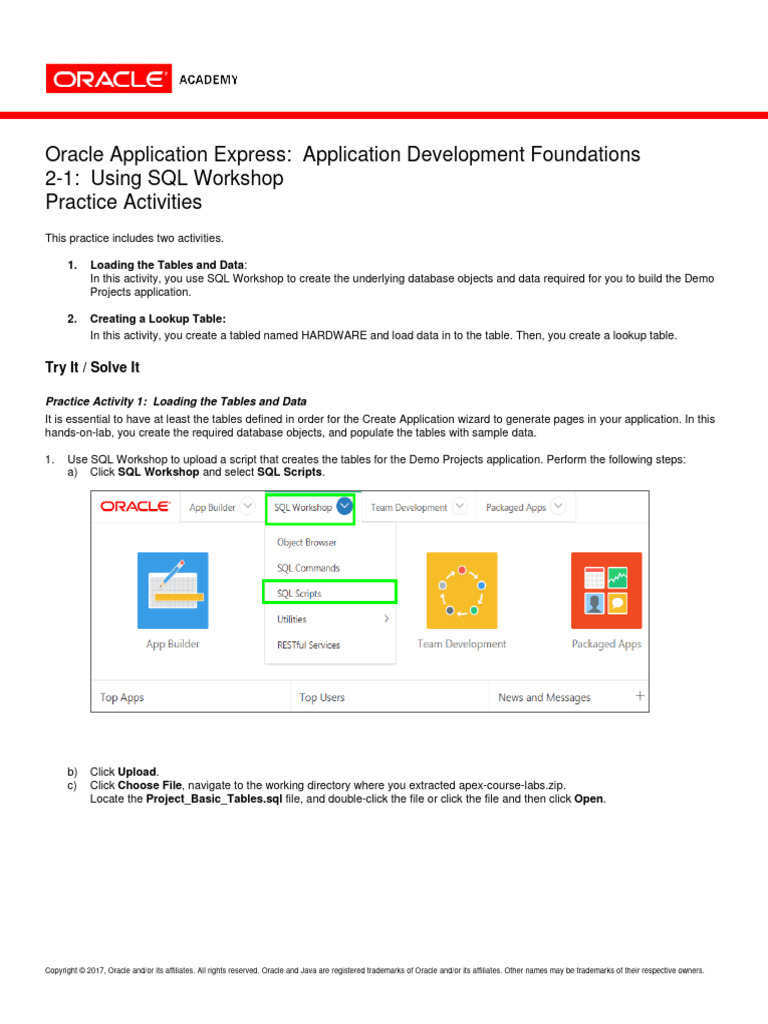 ADFo 2 1 Practice | PDF | Sql | Databases
