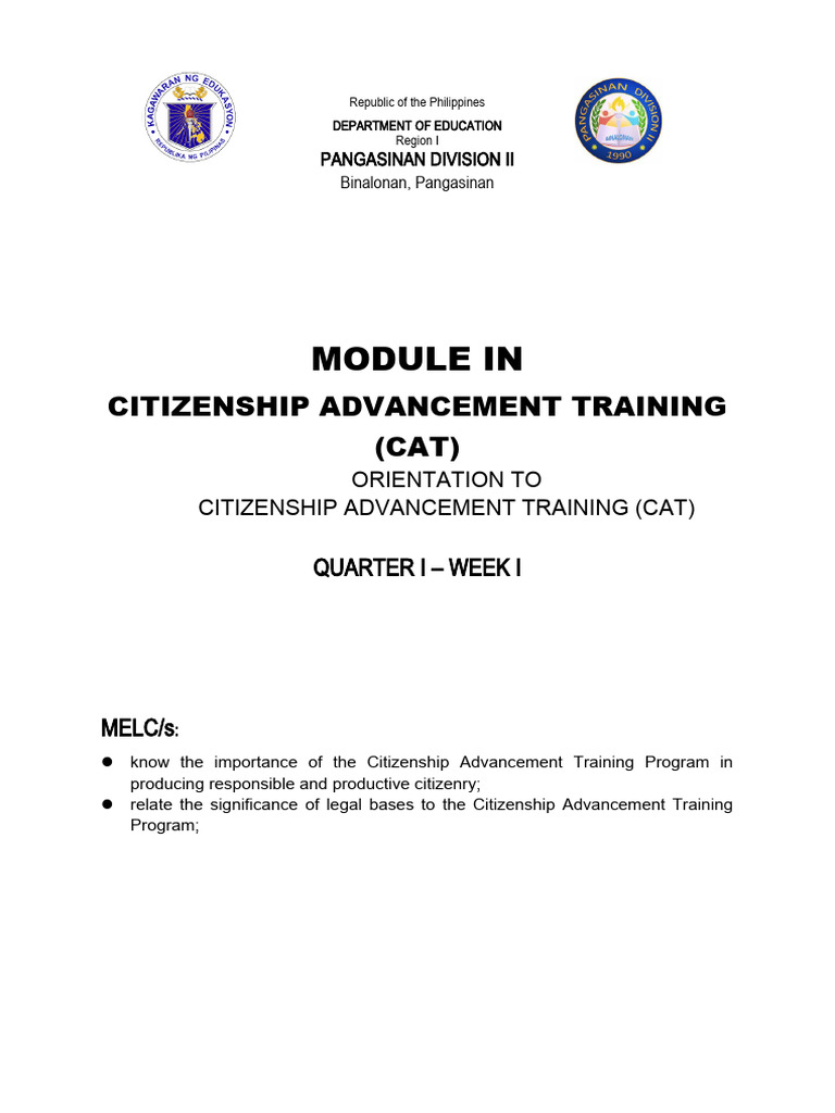 Understanding Citizenship Advancement Training | PDF | Citizenship ...