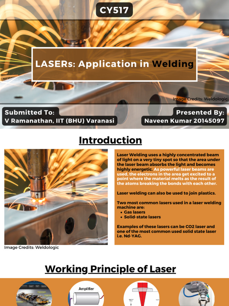 Naveen Kumar - LASERs Application in Welding | PDF | Welding | Construction