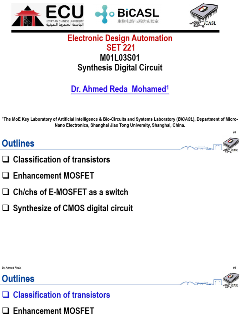 SET221 - Lec - 03 - CMOS VLSI Design | PDF | Mosfet | Field Effect Transistor