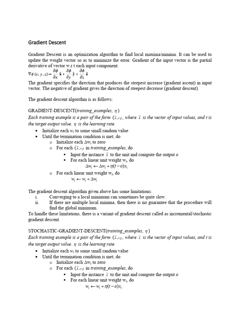 2 Gradient Descent Based Learners Pdf Support Vector Machine