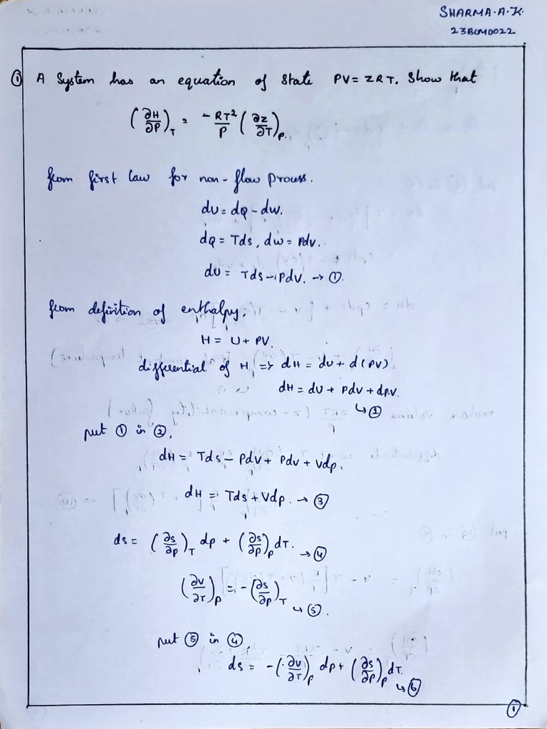 Thermodynamics DA1 | PDF | Science & Mathematics