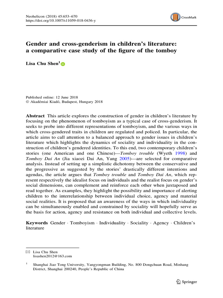 Gender and Cross-Genderism in | PDF | Gender | Gender Studies