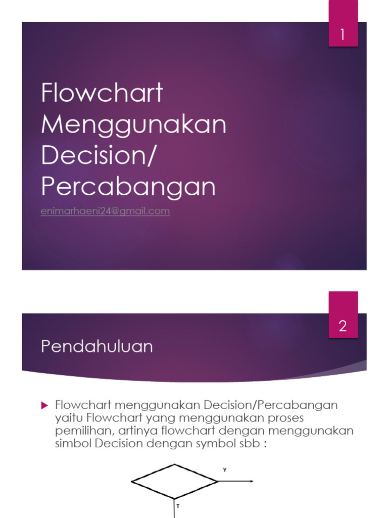 Flowchart Menggunakan Decision | PDF