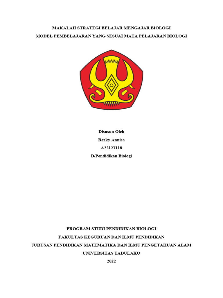MAKALAH Strabel Pembelajaran Sesuai Mapel Biologi | PDF