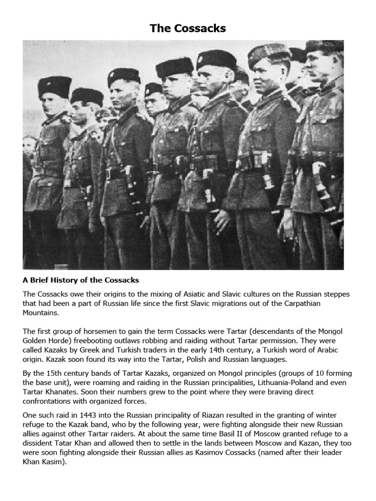 The Cossacks | PDF | Russian Empire | Military