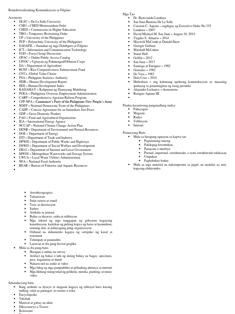 Fili (Finished) | PDF | Philippines