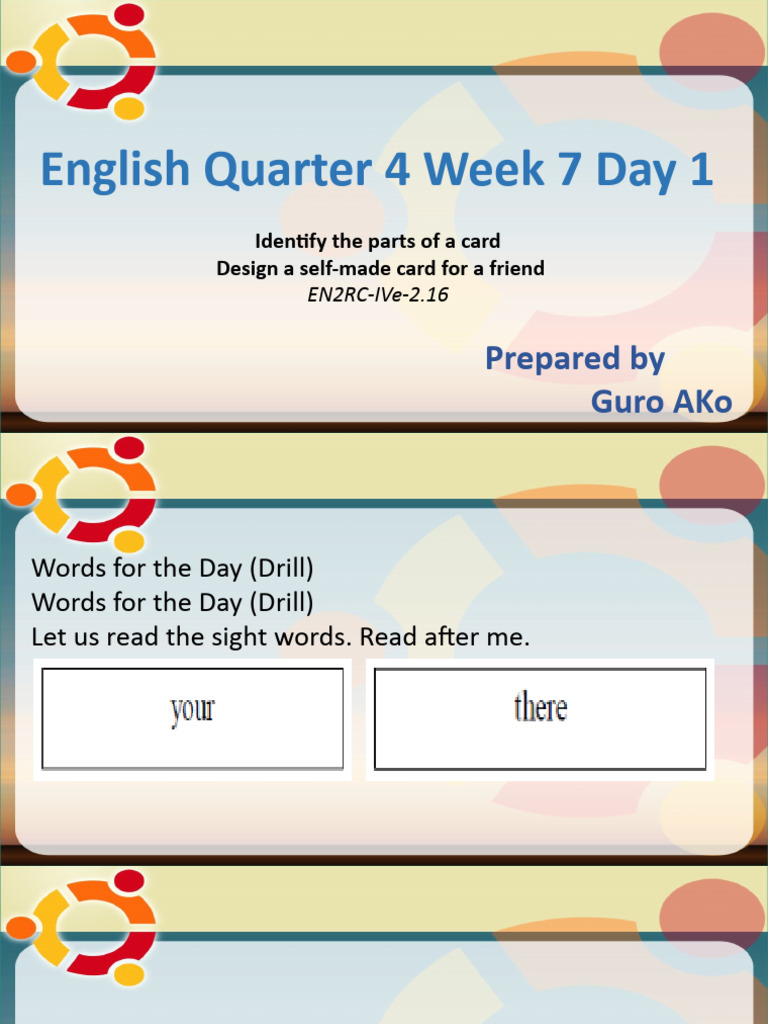 Grade 2 PPT English Q4 W7 | PDF
