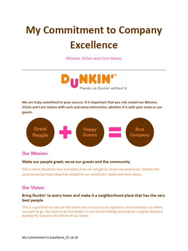 Commitment to Company Excellence Guide | PDF | Integrity | Psychology